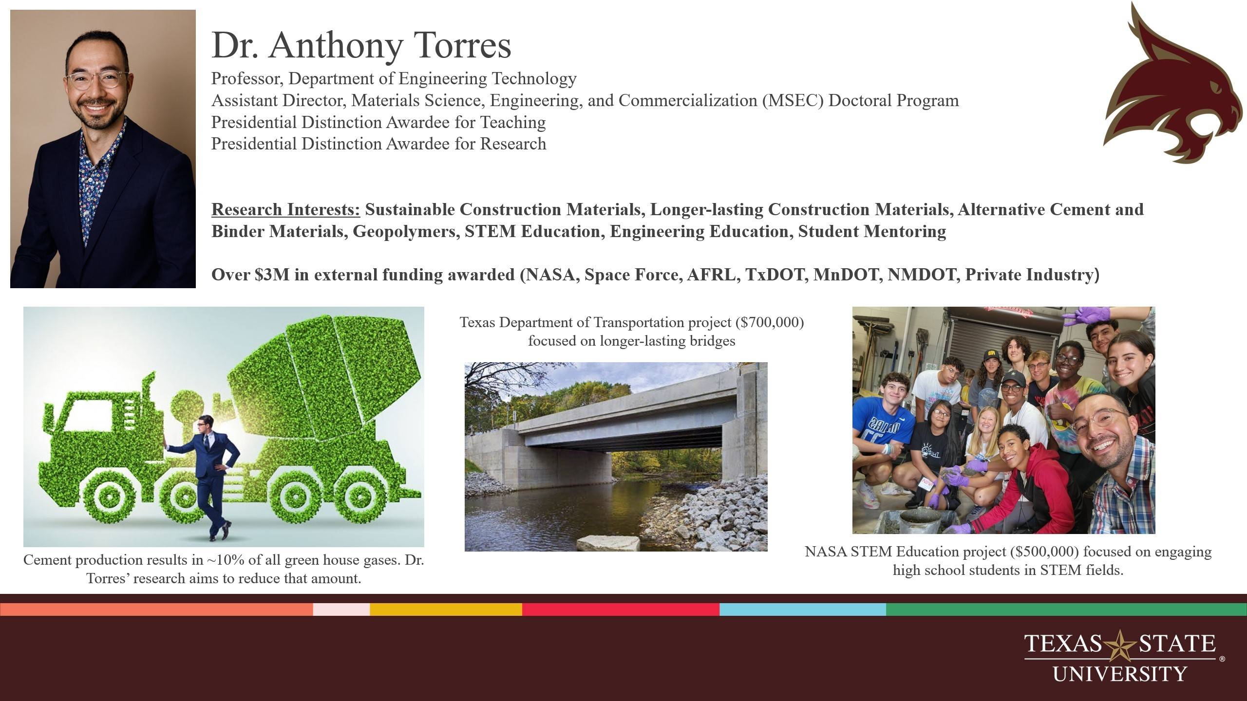 Anthony Torres : College of Science and Engineering (CoSE) : Texas State University